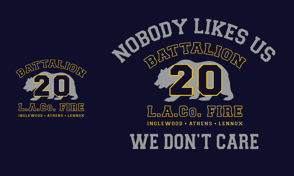 Los Angeles County Fire Department Batallion 20 Shirt – LA FIRE SHIRT GUY